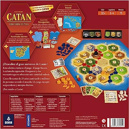 Análoga Games. CATAN: EDICION EXTRA